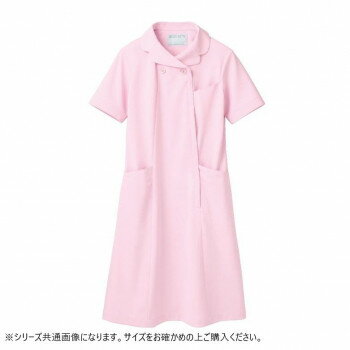 住商モンブランのレディス用メディカルワンピース住商モンブランのメディカルワンピースです。制菌・透け防止・制電・防汚加工を付与しました。かわいい襟とダブルボタンで、印象に残る上品な装いです。サイズM(着丈:100/胸囲:98/肩幅:39/袖丈...