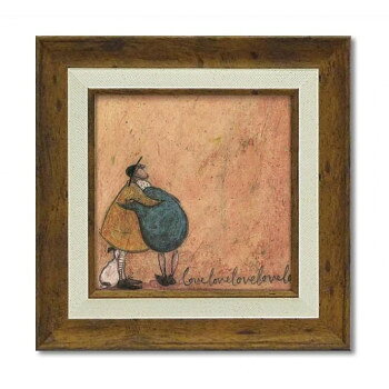 おすすめイギリス女性作家、サム・トフトの絵と額がセットになった商品です。※フレームに吊り金具がついておりますので、付属の紐を結び、壁側金具に掛けて使用してください。サイズW23.5×H23.5×D1.8cm個装サイズ：3.8×26.5×26...