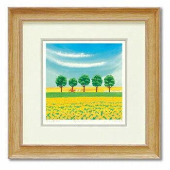 おすすめ日本女性作家、くりのきはるみの絵と額がセットになった商品です。※フレームに吊り金具がついておりますので、付属の紐を結び、壁側金具に掛けてご使用ください。サイズW36×H36×D2.2cm、ダブルマット:1mm個装サイズ：4.2×39...