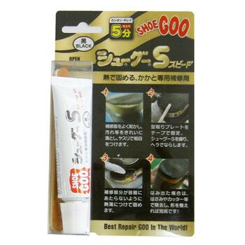 擦り減った靴のかかと専用補修剤。ビジネスシューズのかかと補修に、熱で固めてスピード速乾!!かかと専用の黒色タイプ。※かかとの補修以外の用途には使用しないでください。内容量30gサイズ個装サイズ：16×10×2.5cm重量個装重量：75g成分...
