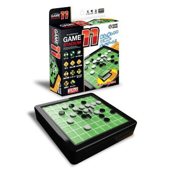 おすすめ(AZ)ゲームスタジアム11は、およそ15×15cmのコンパクトボディに11種類ものボードゲームが入った携帯ゲームセットです。面に凹みがある新機構で遊びやすくなっています。サイズ個装サイズ：18×15.3×3.2cm重量個装重量：3...