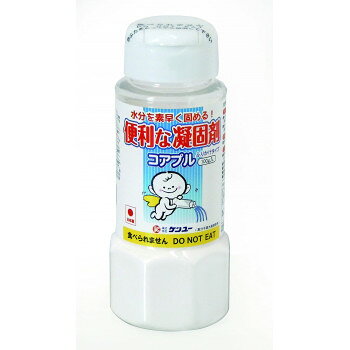 おすすめ1gあたり水約300ml、生理食塩水約60mlを素早くゼリー状に固めます。まんべんなく簡単に振りかけられます。内容量100gサイズ個装サイズ：5.7×13.8×5.7cm重量個装重量：133g素材・材質高分子吸水樹脂生産国日本fk0...