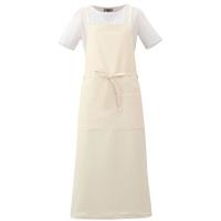 理容サロン向け◆バックスタイルもすっきりキレイ。すっきりとしたシルエットの機能的なエプロン。おしりをすっぽりと包み込むデザインなので、バックスタイルを気にする事なく快適。ウエストリボンの裏面にはお洒落なテープがついています。ポケットの内側に...