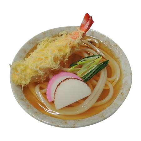 日本職人がつくる天ぷらうどん♪透き通る出汁に、美味しそうに揚がった海老がのった天ぷらうどんです!お部屋のインテリアや、定食屋さんのディスプレイ用としてもおすすめです♪※職人手作りのため、形状や色味、風合いは写真と若干異なる場合がございます。...