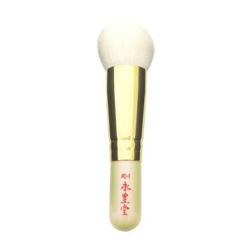 化粧品の含みが良い粗光峰(ヤギ)を使用化粧品の含みが良いので、一律で均等に伸びます。プレスド系のファンデーションやリキッドファンデーションにもお使いいただけます。サイズ全長120mm、毛丈30mm個装サイズ：16×5×26cm重量38g個装...