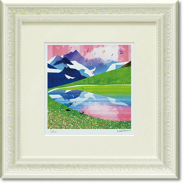 お部屋を素敵に演出!高デジタル技術で原画をデータ化し、色味を忠実に再現した複製版画です。刷り上がった作品には、サインとエディションナンバーといわれる作品番号が1枚ごとに書き込まれています。サイズW37×H37cm個装サイズ：38×38×4c...