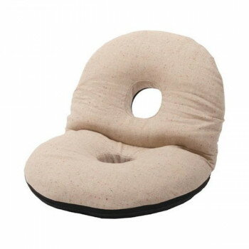 ドーナツ型のかわいいフロアチェア座面や背もたれは、ドーナツのように中央に穴が開いたデザイン。座った時の圧迫感を緩和し、お尻にかかる負担をやわらげてくれるので長時間の使用に適したフロアチェアです。座面には低反発ウレタンを使用しているので、しっ...