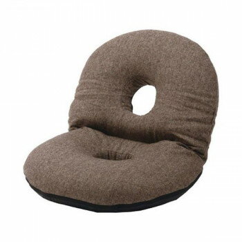 ドーナツ型のかわいいフロアチェア座面や背もたれは、ドーナツのように中央に穴が開いたデザイン。座った時の圧迫感を緩和し、お尻にかかる負担をやわらげてくれるので長時間の使用に適したフロアチェアです。座面には低反発ウレタンを使用しているので、しっ...