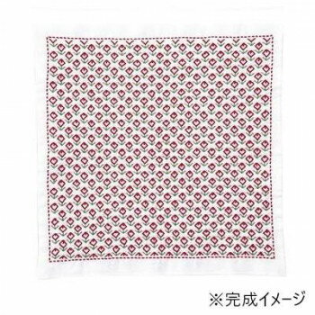 一目刺しで作るふきん。一目刺しの技法を学びながらかわいいふきんが作れます。図案は布にプリント済み。サイズ出来上がり寸法:約縦34cm×横34cm個装サイズ：30×20×2cm重量個装重量：60g仕様初級セット内容●晒木綿(綿100%)●作り...