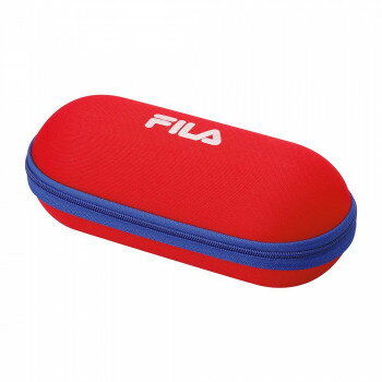 FILAのメガネケース。FILAのメガネケースです。サイズ内寸:W153×D64×H56mm個装サイズ：8×18×7cm重量59g個装重量：70g素材・材質EVA仕様内貼り:ブルー鼻当:なしファスナー式セミハード生産国中国fk094igrjs