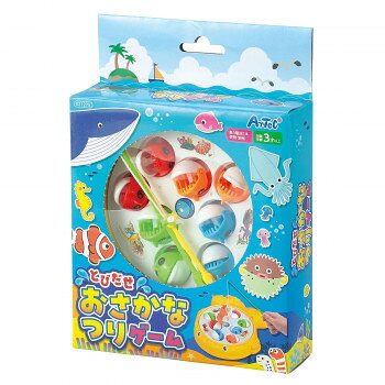 おすすめスイッチを入れると、魚がクルクル&パクパク飛び出たところをタイミングよく釣り上げよう。釣り竿2本入り、最大2人でプレイ可能・窓有化粧箱入りです。サイズ本体:140×155×35mm個装サイズ：4×21×14cm重量157g個装重量：...