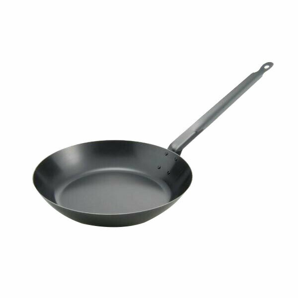 板厚が1.6mmなので直火からIHまで熱源対応します。普通鋼に防錆のため表面に青く薄い酸化皮膜を形成させた鉄フライパンになります。サイズ板厚1.6mm鉄個装サイズ：40×80×6.2cm素材・材質鉄製仕様IH対応商品（100V/200V）製...