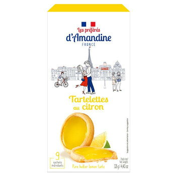 フランス発・焼き菓子の街で生まれたペストリーブランドレモンピューレを使用した、甘くさわやかなレモンの香りが広がるオーバル型の小さなタルト。焼き菓子の街から生まれた上品なテイスト。(個包装9枚入り)サイズ個装サイズ：19×28×19.5cm重...