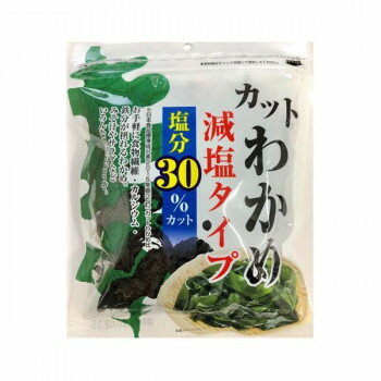 塩分30％カットの乾燥わかめ!!お手軽に食物繊維・カルシウム・鉄分が摂れるわかめ。サラダにしてシャキシャキ食感をお楽しみください。【ご使用方法】ボールなどにたっぷりの水を入れ、お使いになるわかめを入れて戻してください。戻したわかめを軽くしぼ...