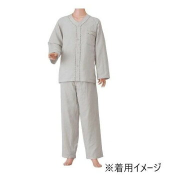おすすめ前立ては着脱かんたんマジック式。ボタンの代わりに丸型マジック(飾りボタン付)。着脱が楽なラグラン袖で、袖口も広めです。調整が簡単にできる、ウエスト調整ゴム。足口ゴム入り(不要な時は抜くことができます)。ズボンは通常タイプ(両脇ファス...