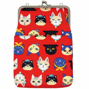 大人気!がま口2WAYショルダーバッグスマホだけでなくデジカメやメガネ、コスメなどこまごまも収納。2WAYでマルチに使えてとっても便利。ストラップ付きで手提げに。長いひもに付け替えてショルダーにしてお出かけに。外側にポケットがついて必要なも...
