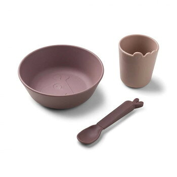 ファーストミールセット赤ちゃんのひとり食べを応援する食器セットです。安定感あるボウル、手の中に収まりのよいスプーン、小さめのコップはどれも再生プラスチック製だから軽くて扱いもラクラクです。サイズ個装サイズ：6.0×21.0×16.5cm重量...