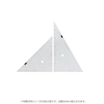 5mm方眼入りの三角定規。平行線を引いたり四角形を描くのに便利な5mm方眼目盛り入りの三角定規です。※モニターの設定などにより、実際の商品と色味の見え方が異なる場合がございます。あらかじめご了承ください。サイズ個装サイズ：1×31.4×15...
