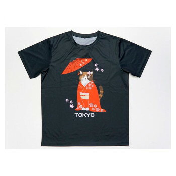 おすすめ着物を着た猫がプリントされたTシャツです。ユニークなデザインが魅力的です。サイズ個装サイズ：33.5×26×3cm重量個装重量：210g素材・材質ポリエステル100%仕様バスト:104-112cm身長:175-185cm生産国中国f...