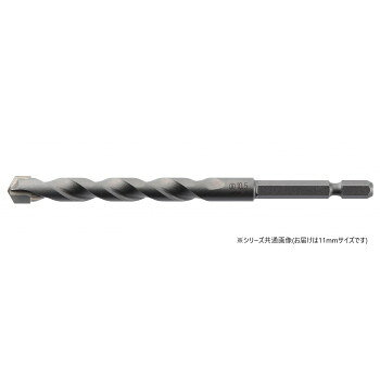 コンクリート・ブロック・モルタルなどの穴あけ用ドリル。6角軸(6.35mm)仕上げでインパクトドライバーにワンタッチで装着でき、コンクリート用ドリルとして手軽にご使用いただけます。細いシャンクで大きな穴あけが可能です。一体型加工のため刃先の...