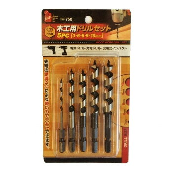 おすすめ先端の誘導ネジにより軽い力で穴を開けることが可能です。サイズ172×16×96mm個装サイズ：16.9×9.6×1.8cm重量114g個装重量：118g素材・材質炭素工具鋼45Cセット内容3・6・8・9・10mm生産国中国fk094...