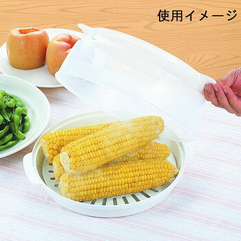 電子レンジで簡単蒸し野菜!庫内直径25cmのレンジでお使いいただけます。サイズ(約)270×245×120mm個装サイズ：24.5×24.5×12.0cm重量約410g個装重量：565g素材・材質ポリプロピレン仕様食洗機不可生産国日本fk0...