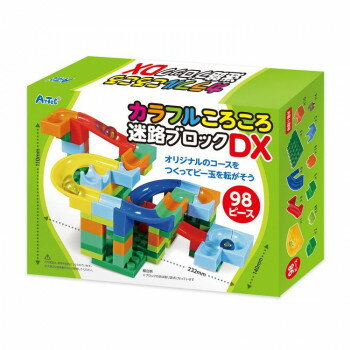 おすすめオリジナルのコースをつくってビー玉を転がそう。サイズ160×220×50mm個装サイズ：16.2×5×21.8cm重量310g個装重量：310g素材・材質PP、ガラスセット内容パーツ×94、ビー玉×4生産国中国fk094igrjs