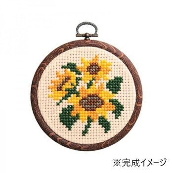 お花をデザインしたクロスステッチキット。1日で完成!初級者の方でもかんたんに楽しめるクロスステッチキット。製作時間の目安は3〜4時間。サイズ額内径:10.5cm×10.5cm個装サイズ：24×14.5×1.2cm重量個装重量：75g素材・材...