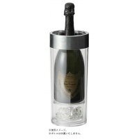 クーラーの底部分に氷をいれて、良く冷えたワインを入れるだけ!!氷と2重構造になったワインクーラーの側面部分が、外気によってワインの温度が上昇するのを防ぎます。ワイン・オン・アイスにボトルをいれると、約1時間もの間飲み頃温度をキープ。最初は冷...