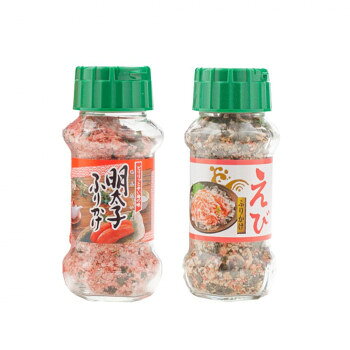 風味ゆたかなふりかけあたたかいご飯におむすび、お弁当にふりかけて、お召し上がりください。【明太子ふりかけ】ごはんのともとして定評のある明太子(すけとうだらの卵)をふりかけにしました。【えびふりかけ】カルシウム豊富な海老と、鰹節・のり・ごま等...