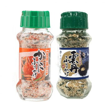 風味ゆたかなふりかけあたたかいご飯におむすび、お弁当にふりかけて、お召し上がりください。【かにふりかけ】赤色を基調とした色合いで、蟹のイメージ及び風味をいかし、ごま・のり風味を高め、卵殻Caを添加したふりかけです。【雲丹ふりかけ】オレンジ色...