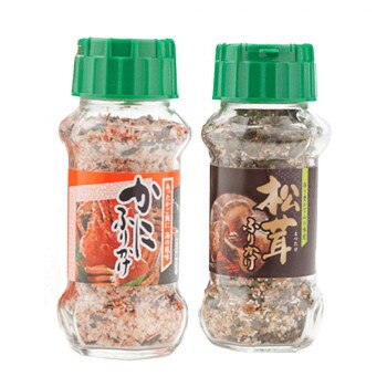 風味ゆたかなふりかけあたたかいご飯におむすび、お弁当にふりかけて、お召し上がりください。【かにふりかけ】赤色を基調とした色合いで、蟹のイメージ及び風味をいかし、ごま・のり風味を高め、卵殻Caを添加したふりかけです。【松茸ふりかけ】松茸の風味...