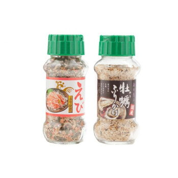 ふりかけセットえびふりかけは、海老と鰹節・のり・ごま等とブレンドした、海老の風味豊かなふりかけです。牡蠣ふりかけは、国産牡蠣を顆粒に練り込み、独特の風味をお楽しみいただけるふりかけです。ほかほかご飯、おむすび、お弁当にふりかけて、お召し上が...