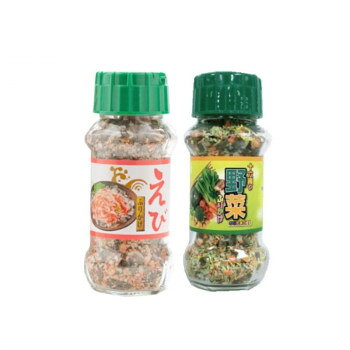 ふりかけセットえびふりかけは、海老と鰹節・のり・ごま等とブレンドした、海老の風味豊かなふりかけです。十六種の野菜ふりかけは、ブロッコリー、南瓜、人参、パセリ、苦瓜、ケール、ゴボウ、レンコン、じゃが芋、グリーンピース、小松菜、セロリ、ほうれん...