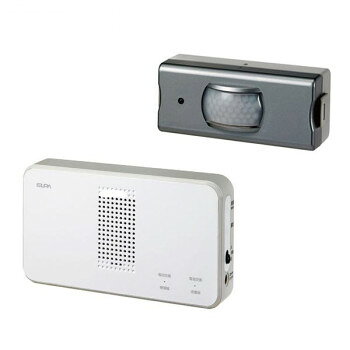配線が不要なワイヤレスタイプなので設置が簡単!センサータイプの送信器と受信器のセットです。サイズ受信器:幅142×高さ80×奥行29mm(最大値)、送信器:幅110×高さ45×奥行48mm(最大値)個装サイズ：21×22.5×4.6cm重量...