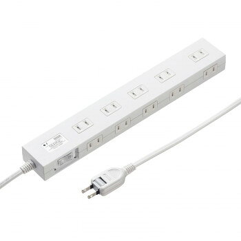 おすすめ小型ACアダプタが差し込める(差込口ピッチ45mm)10個口電源タップ。iPadなどのタブレットの充電器接続に便利です。雷ガードを内蔵しており、恐ろしい雷から機器をガードします。雷ガード作動中確認ランプ付きです。一括集中スイッチ付き...