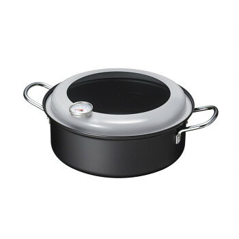 美味しい揚げ物料理に便利な温度計付きの天ぷら鍋温度計付なので揚げるタイミングが分かりやすいです。IHクッキングヒーターでもガスコンロでも使えます。新潟県燕三条製です。サイズ約32×24.5×11cm個装サイズ：28.5×25×9.4cm重量...