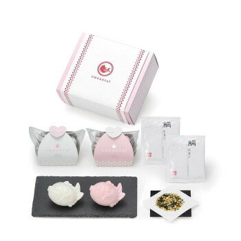 おめでたいづくしの贈り物かわいらしい紅白の鯛最中の中に「赤みそ」「白みそ」の2種類のお味噌汁を詰めました。鯛の身が入った鯛茶漬けをセットにしたおめでたいづくしの贈り物です。内容量鯛最中味噌汁:26g(赤味噌、白味噌各13g×各1個)、鯛茶漬...