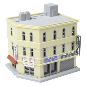 ジオラマを作製するためのストラクチャー。ジオラマを作製するためのストラクチャー「角店ビルB」です。※A017LEDユニット対応※Zゲージ(1/220スケール)規格製品です。サイズW4.6cm×D5.6cm×H5.7cm個装サイズ：13×9....