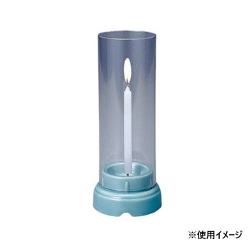 オススメの商品です(AZ)風よけがついているので、屋外でろうそくを点けても火が消えにくいです。サイズ67×67×163mm個装サイズ：6.6×6.6×17cm重量76g個装重量：76g素材・材質ホヤ:ポリカーボネイト　下台:陶磁器生産国日本...