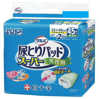 おすすめ排尿約2回分の吸収量。固定ホールで男性器をしっかり固定します。サイズ22×40cm個装サイズ：36.9×34.1×13.6cm重量個装重量：1310g素材・材質不織布生産国日本fk094igrjs