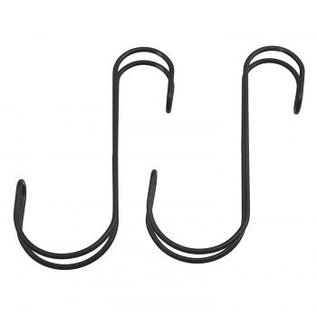 S字フックの悩みを解決!横ブレしづらいSカン。二本線の構造になっているため、一本線のS字フックよりパイプにかけたときに横にぶれづらくなっています。※万が一に備え、こわれやすいものや、貴重品はかけないでください。サイズ個装サイズ：8×20×2...