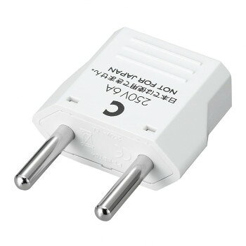 おすすめ海外への出張や旅行の必需品です。電気製品や変圧器のプラグ形状を海外のコンセントに合わせたい時に使用します。【主なCプラグ使用国】ドイツ・フランスイタリア・中国・香港・韓国など※本品は日本の電気製品を海外で使う為のプラグアダプターです...