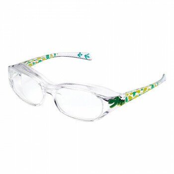 子供の花粉対策にティラノサウルスの柄が入った花粉グラスです。サイズレンズ幅:50mm、ブリッジ幅:16mm、テンプル長さ:110mm個装サイズ：15.7×5.2×4.9cm重量(約)22g個装重量：50g素材・材質ポリカーボネート仕様・くも...