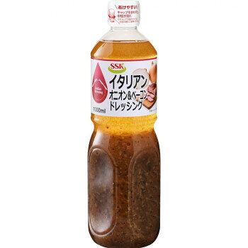 ブラックペッパーを効かせたドレッシングたまねぎ、しいたけ、ベーコンを使用し、ブラックペッパーを効かせたドレッシングです。※栄養成分の表示値は、目安です。内容量1Lサイズ個装サイズ：34×18×29cm重量個装重量：8800g仕様賞味期間：製...