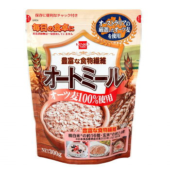 国内工場で特殊焙煎をしたオートミールオーストラリアの厳選したオーツ麦を100%使用し、国内工場で特殊焙煎をしたオートミールです。加熱調理済ですのでそのままでもお召し上がりいただけますが、お粥状にすると柔らかくなりより食べやすくなります。クッ...