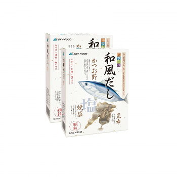 厳選された素材を使用！焼津のかつお節・北海道羅臼産の昆布・天日塩の焼塩等、厳選された素材を使用しました。顆粒状で少量でも使いやすく、みそ汁や煮物・鍋物の他、だし巻き玉子や炒め物などにご使用されても大変美味しくお召し上がりいただけます。化学調...
