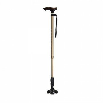 おすすめ杖先ゴムが特長のクッション機能付きの3点杖です。サイズ全長67.5〜90cm個装サイズ：74×19.5×11cm重量390g個装重量：5g素材・材質本体:アルミニウム合金持ち手:天然木上・下ネジ:ナイロン、グラスファイバーベース:A...