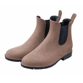 オシャレなカラー＆デザインのレインブーツ。 Lサイズ:約24.5〜25.0cm雨の日も晴れの日も、オールシーズン履きやすいスッキリしたフォルムのショート丈レインブーツ。レインシューズに見えないリアルなスエード革調とグレージュカラーがおしゃれ...