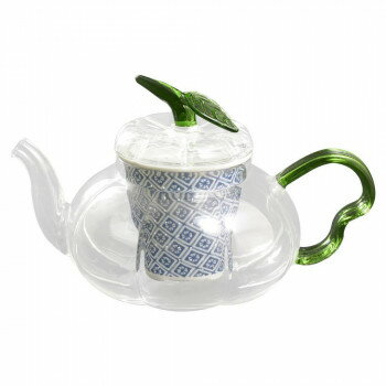 可愛い柄で、ティータイムを演出♪可愛いパンプキン型のガラスのティーポットに有田焼の茶こしがおしゃれ☆日本茶・紅茶・中国茶・ハーブティーなどいろんなお茶にご使用下さい♪サイズ約14×21×H12cm個装サイズ：19×16×14cm重量個装重量...